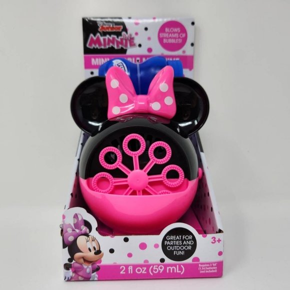 Disney | Toys | Disney Junior Minnie Mouse Bubble Machine Bubble Blower ...